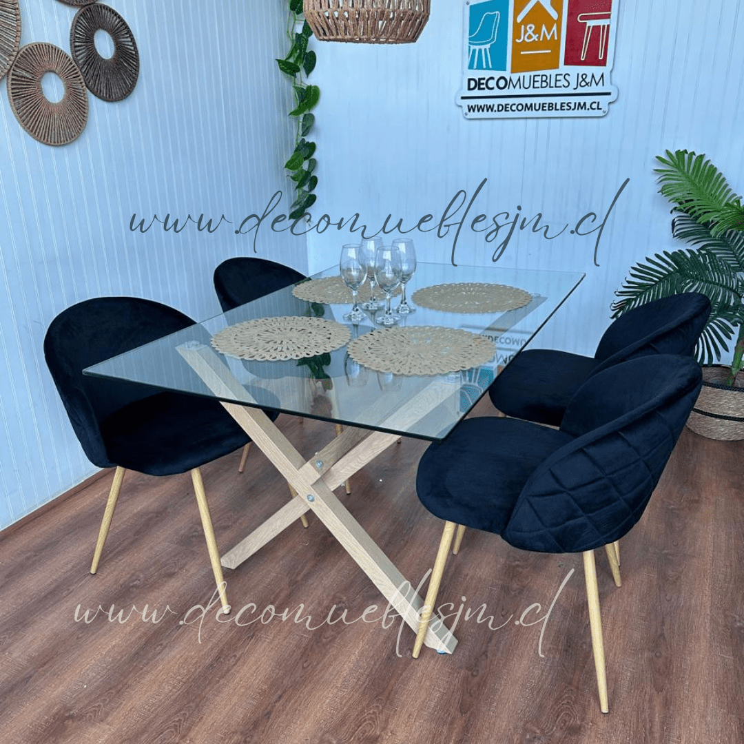 Comedor Oslo nordem velvet - DecoMueblesJM SPA